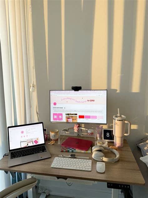 Pin By 𝜗𝜚 On Home Sweet Home Work Vision Board Home Office Setup