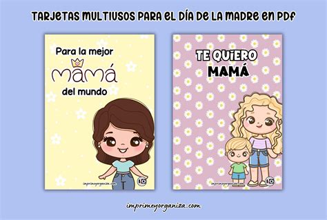 Imprimibles Para El Día De La Madre En Pdf Gratis