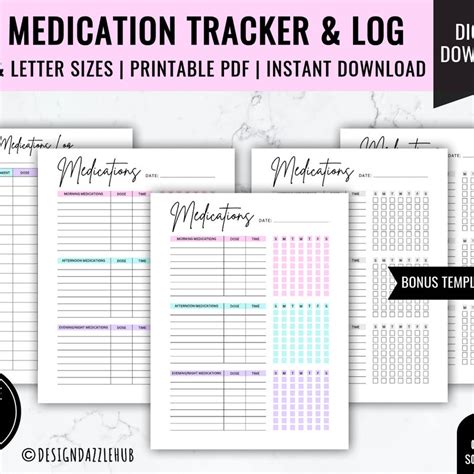 Am Pm Medication Tracker Etsy
