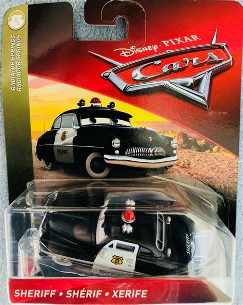 Disney Pixar Cars Diecast Sheriff Police Car And Fabulous Hudson
