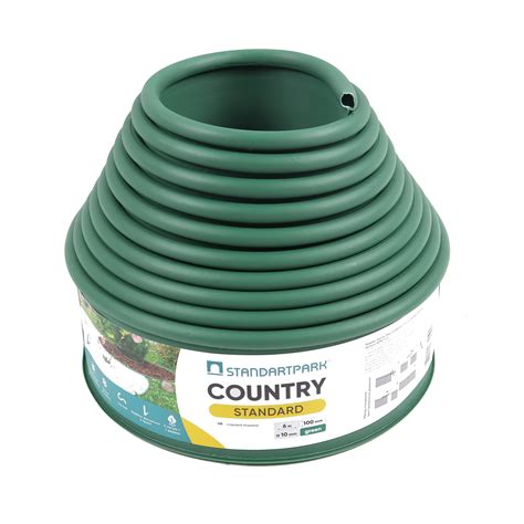 Separator Gazon Country Plastic Verde 10 Cm X 6 M Venitivo