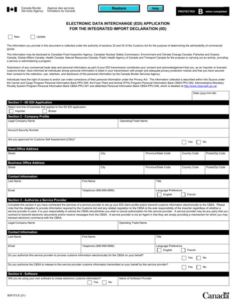 Form Bsf373 Download Fillable Pdf Or Fill Online Electronic Data