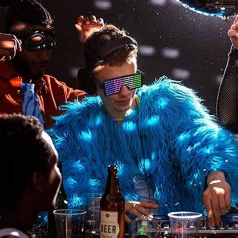 Led Glowing Glasses Usb Rechargeable Light Up Glasses For Festivals