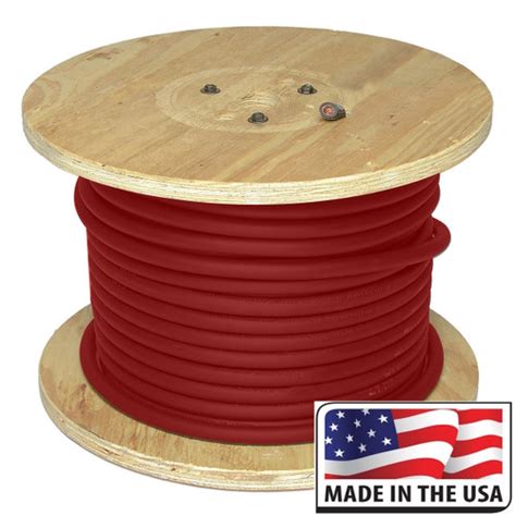 Direct Wire Flex A Prene 10 Welding Cable 500 Foot Spool Red Made In Usa