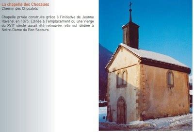 Les Chapelles De La Vallée — Paroisse Saint Bernard Du Mont Blanc