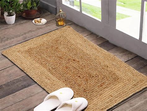 Kalakriti 2x3 Ft Welcome Mats For Entry Front Main Door Jute Doormat