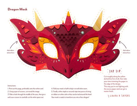 Dragon Mask Craft Instructions Pdf
