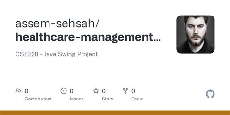 Github Assem Sehsah Healthcare Management System Cse Java Swing Project