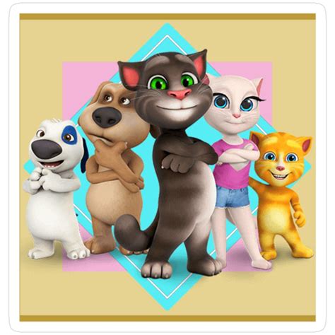 Talking Tom And Friends Sticker For Sale By Beautylanemerch