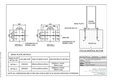 Base Plate Details Pdf