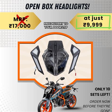 Duke 390 3rd Gen Headlight With Drl [open Box] Mysparemarket