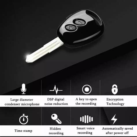 Key Sound Activated Voice Recorder Ding Tech
