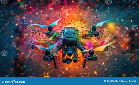 Vibrant Drone Explosion A Stunning Sony A9 Photoshoot Cartoondealer