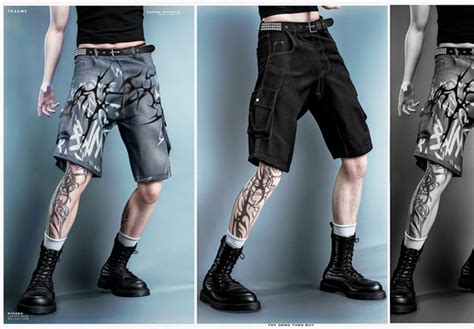 Second Life Marketplace [traume] Cargo Shorts Fatpack