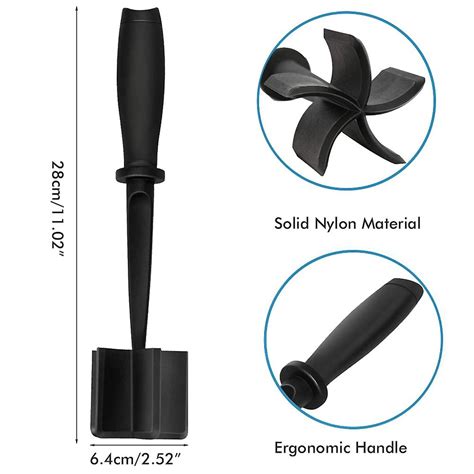 Kitchen Meat Chopper Tool Heat Resistant Meat Chopper For Hamburger Meat Multifunctional Nylon