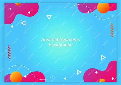 Premium Psd Colorful Geometric Abstract Blue Background
