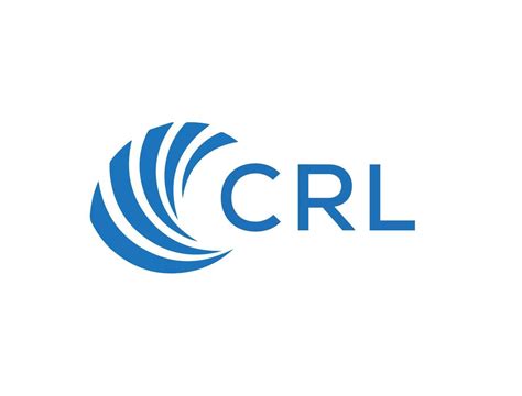 Crl Letra Logo Diseño En Blanco Antecedentes Crl Creativo Circulo