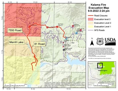 Evacuation Notices Issued For Kalama Fire Located On South Side Of