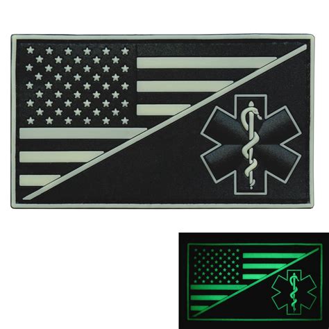 Buy Glow Dark Usa American Ems Emt Paramedic Medic Morale Gitd Pvc