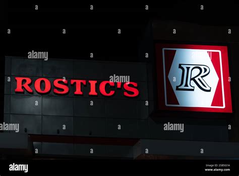 January 3 2025 Krasnoyarsk Russia The Rostics Logo Is A Fast Food