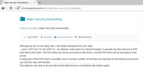 Dark Web Hosting Service Hacked Some Data Was Stolen