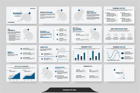 Vector Business Powerpoint Presentation Slides Template Green Color