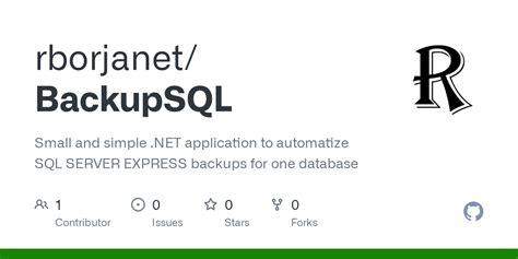 Github Rborjanet Backupsql Small And Simple Net Application To Automatize Sql Server Express