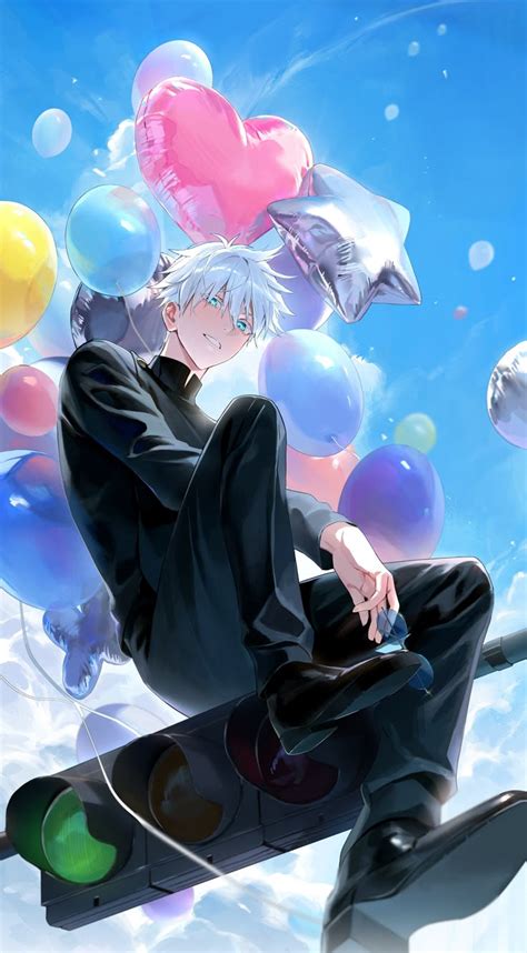 Satoru Gojou 五条 悟 Gojo Confetti Jujutsu Kaisen Gojo Floating