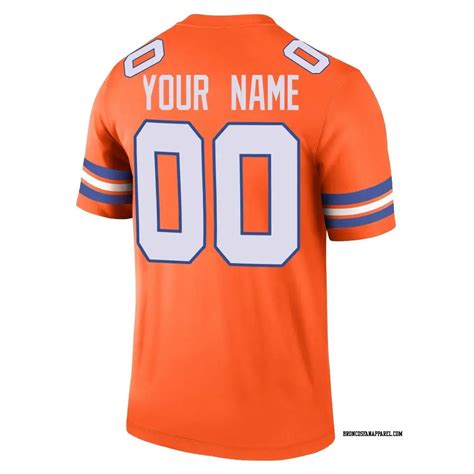 Legend Orange Mens Custom Denver Broncos Alternate Mile High