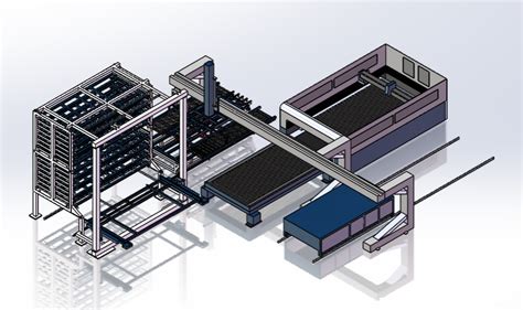 automated material storage horizontal loading and unloading system from