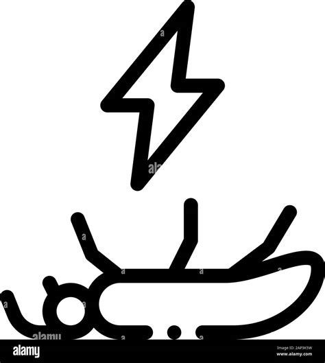 Dead Mosquito Icon Vector Outline Illustration Stock Vector Image And Art