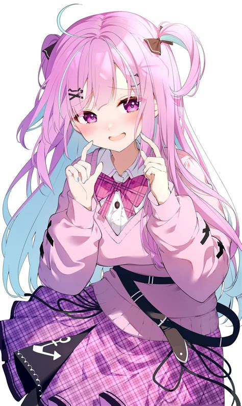 湊あくあ 「えへへ」darjeelingのイラスト