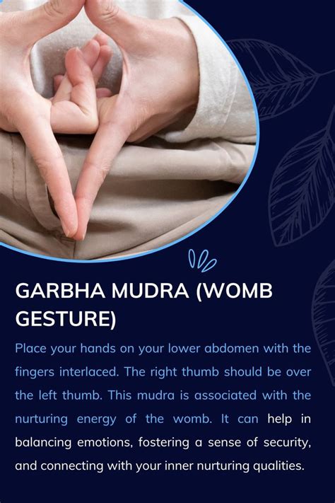 Garbha Mudra Womb Gesture Hand Mudra And Their Meaning Yoga