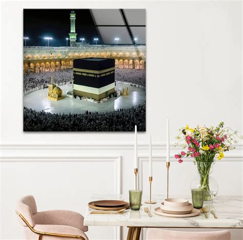 Kaaba Mecca Wall Art Masjid Al Haram Islamic Glass Decor Myphotostation