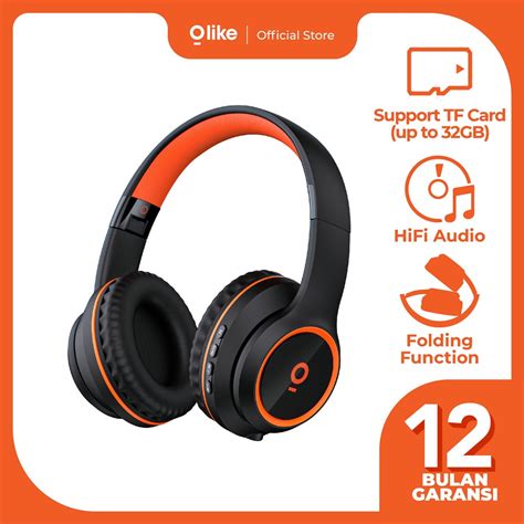 Jual Headset Olike H1 Headphone Wireless Bluetooth 5 3 With Mic Pure Bass Shopee Indonesia