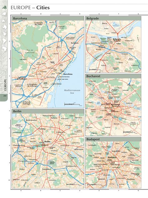 European City Maps Pdf Copenhagen Barcelona