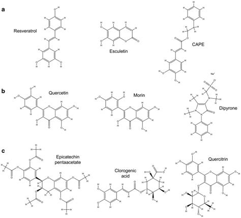 Chemical Structures Of Spectrum Library Compounds That Had A Download Scientific Diagram