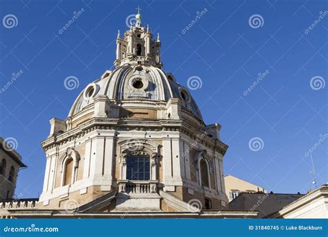 Santa Maria Di Loretto Dome Rome Stock Image Image Of Church Santa 31840745