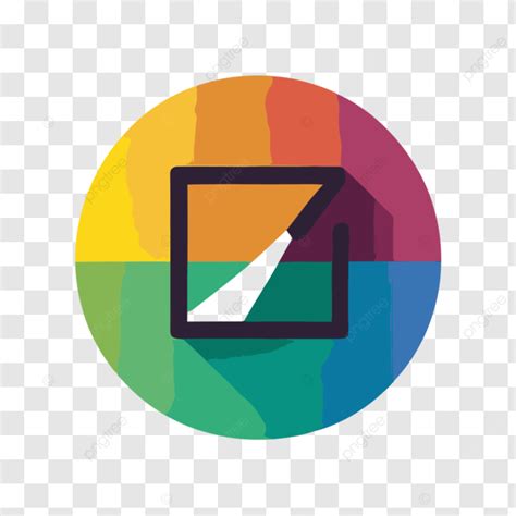 다양한 색상의 샌드위치가 있는 다채로운 광장 벡터 흰색 배경에 교정의 단순한 다채로운 아이콘 그림자 없음 작은 프레임 중앙 Png 일러스트 및 벡터 에 대한 무료