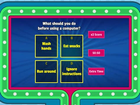 Computer Classroom Rules Quiz Gameshow Quiz