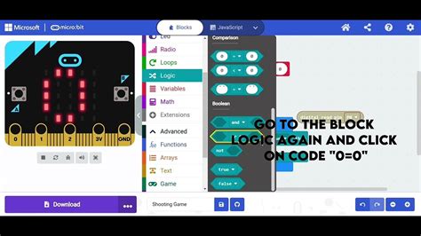 Shooting Game Microbit Code Youtube