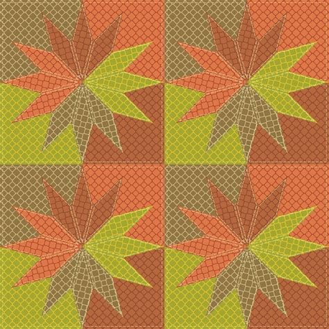 Premium Vector Patchwork Background With Decor Elements