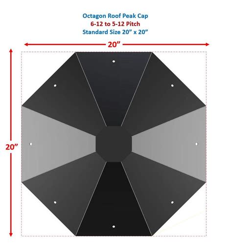 Diy Octagon Gazebo Roof Cap Weatherproof 5 12 To 6 12 Pitch 20 X 20