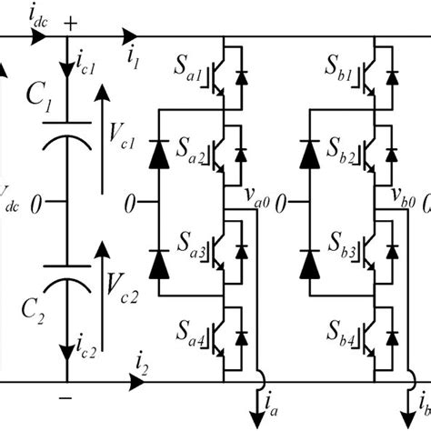 Circuit Diagram Of Three Level Neutral Point Clamped Voltage Source