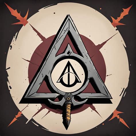 Deathly Hallows Symbol Borderlands Style 3 Ai Generated Artwork