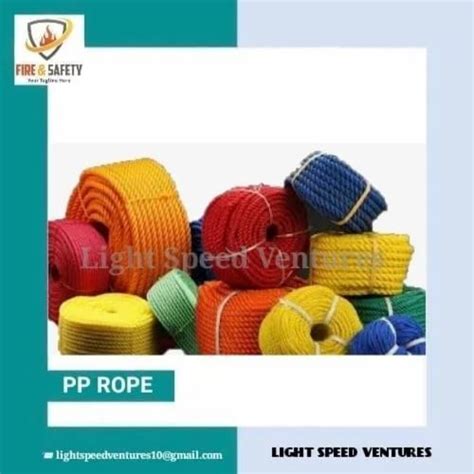 Yellow Pp Rope Polypropylene Rope Industrial And Construction At ₹ 25kg