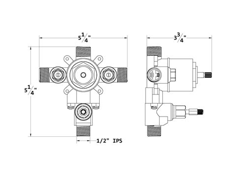 Pressure Balanced Tubshower Valve Santec