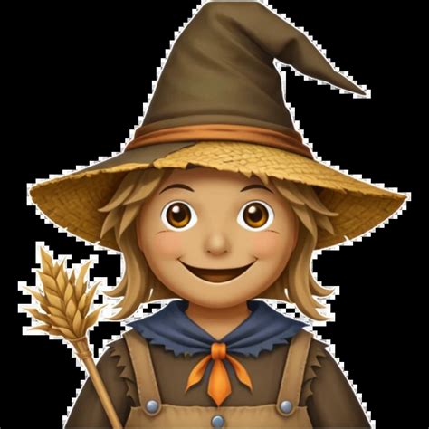 Scarecrow Witch Cap Emoji Ai Emoji Generator