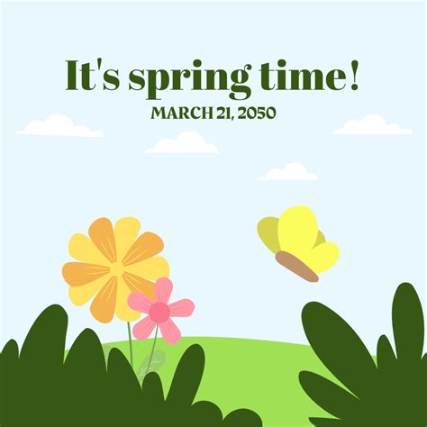 Spring Quote Vector Template