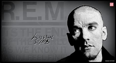 Michael Stipe Rem Band Digital Portrait By Papaosmubal On Deviantart